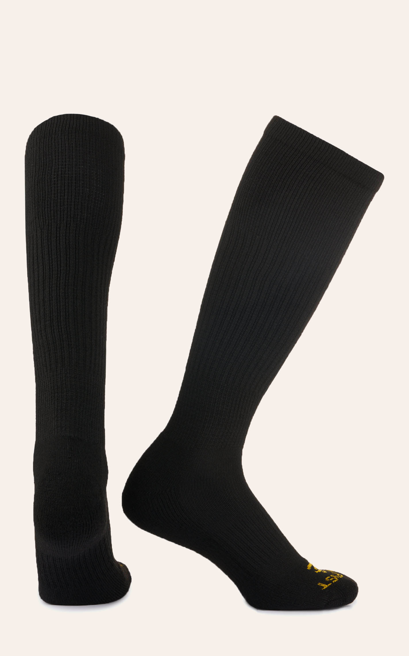 Dan Post Men's Cowboy Certified Black Over the Calf Boot Socks (Fits ...