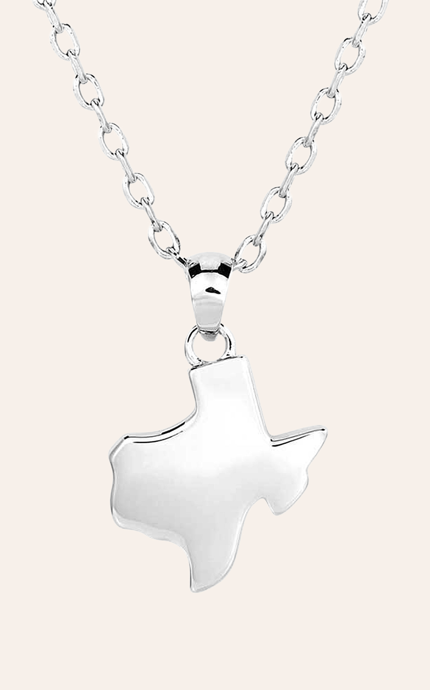 Montana Silversmiths Silver Texas Forever Tiny Link Chain Texas Pendant ...