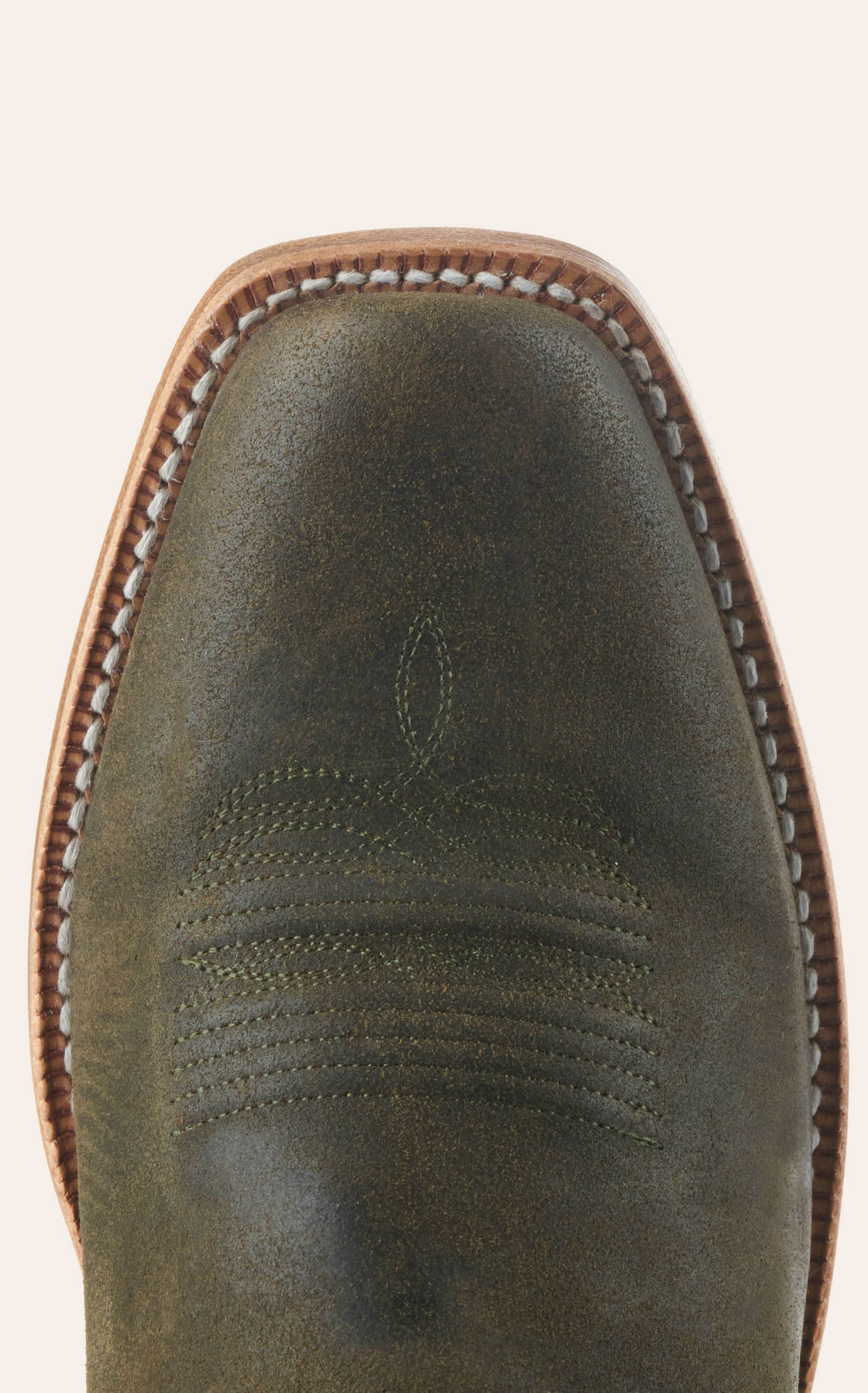 Ariat Men's Futurity Time Copper and Olive Punchy Toe Cowboy Boots