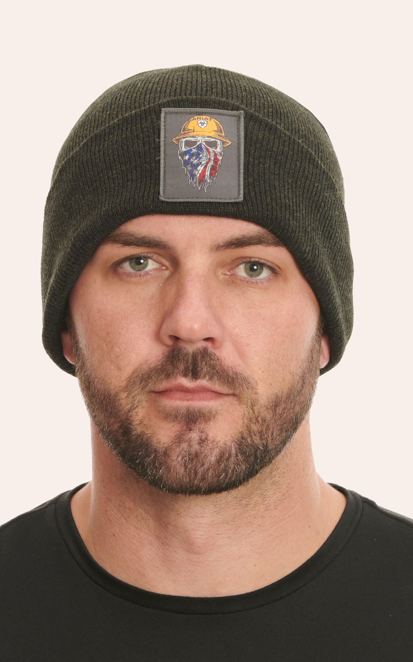 Ariat Rebar Men's Black Born For This Watch Cap