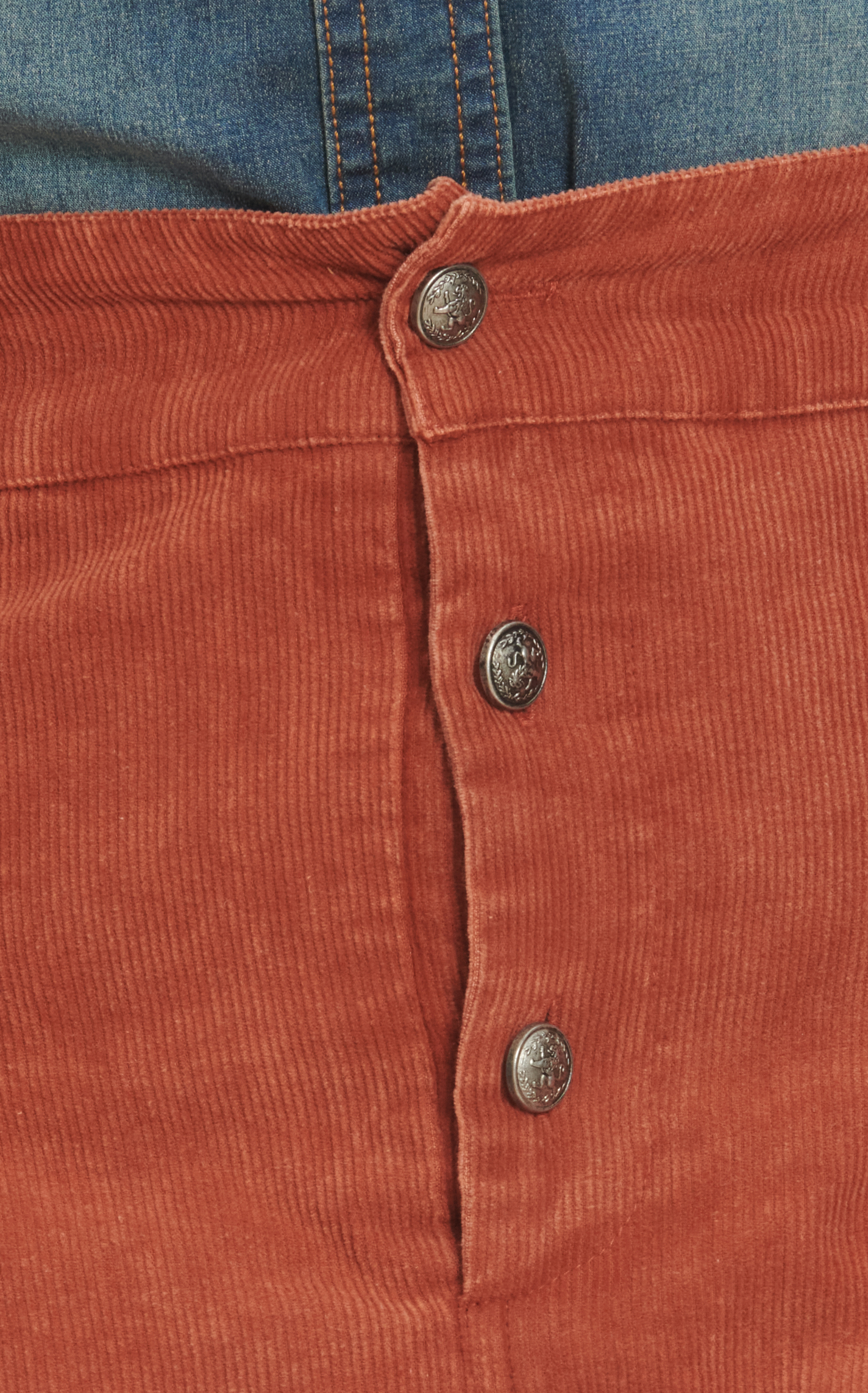 Rockin' C Women's Rust Corduroy Skirt