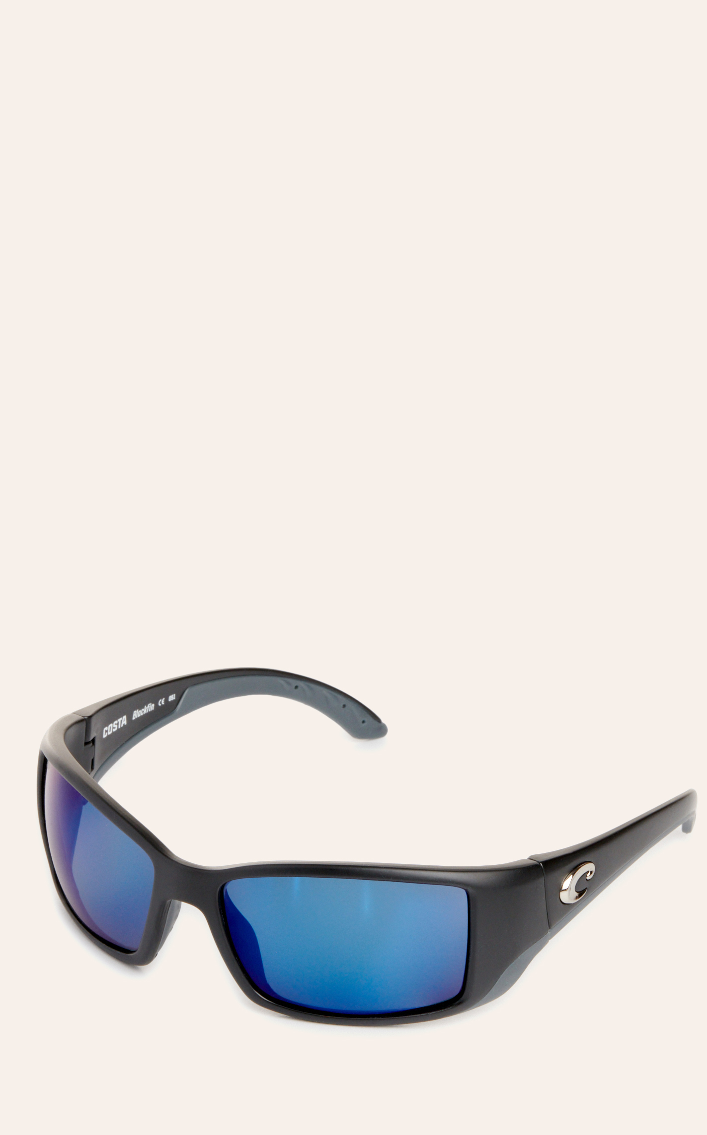 Costa Blackfin Matte Black Frames Blue Mirror 580P Sunglasses