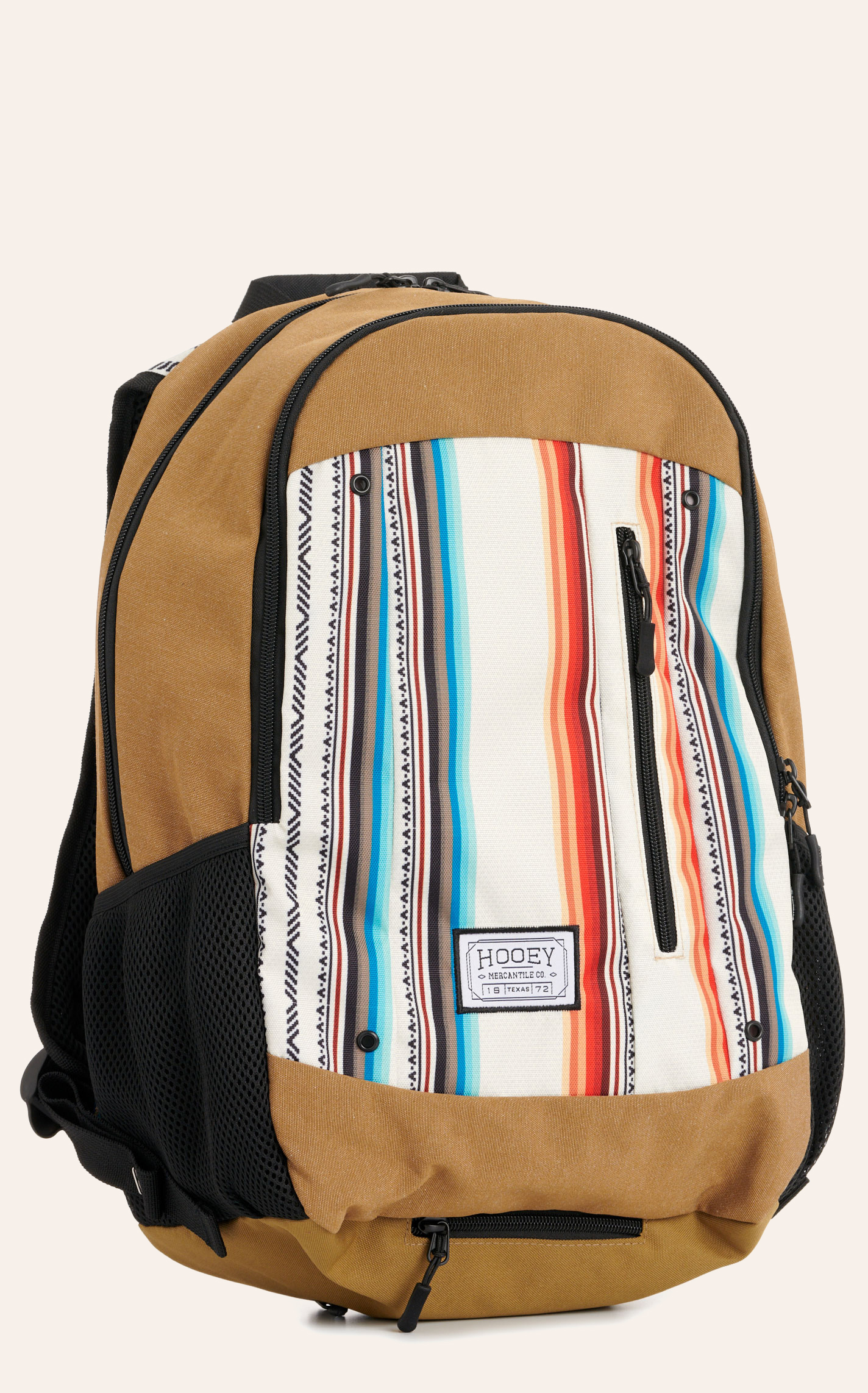 Hooey Rockstar Spicy Mustard & Colorful Serape Logo Backpack