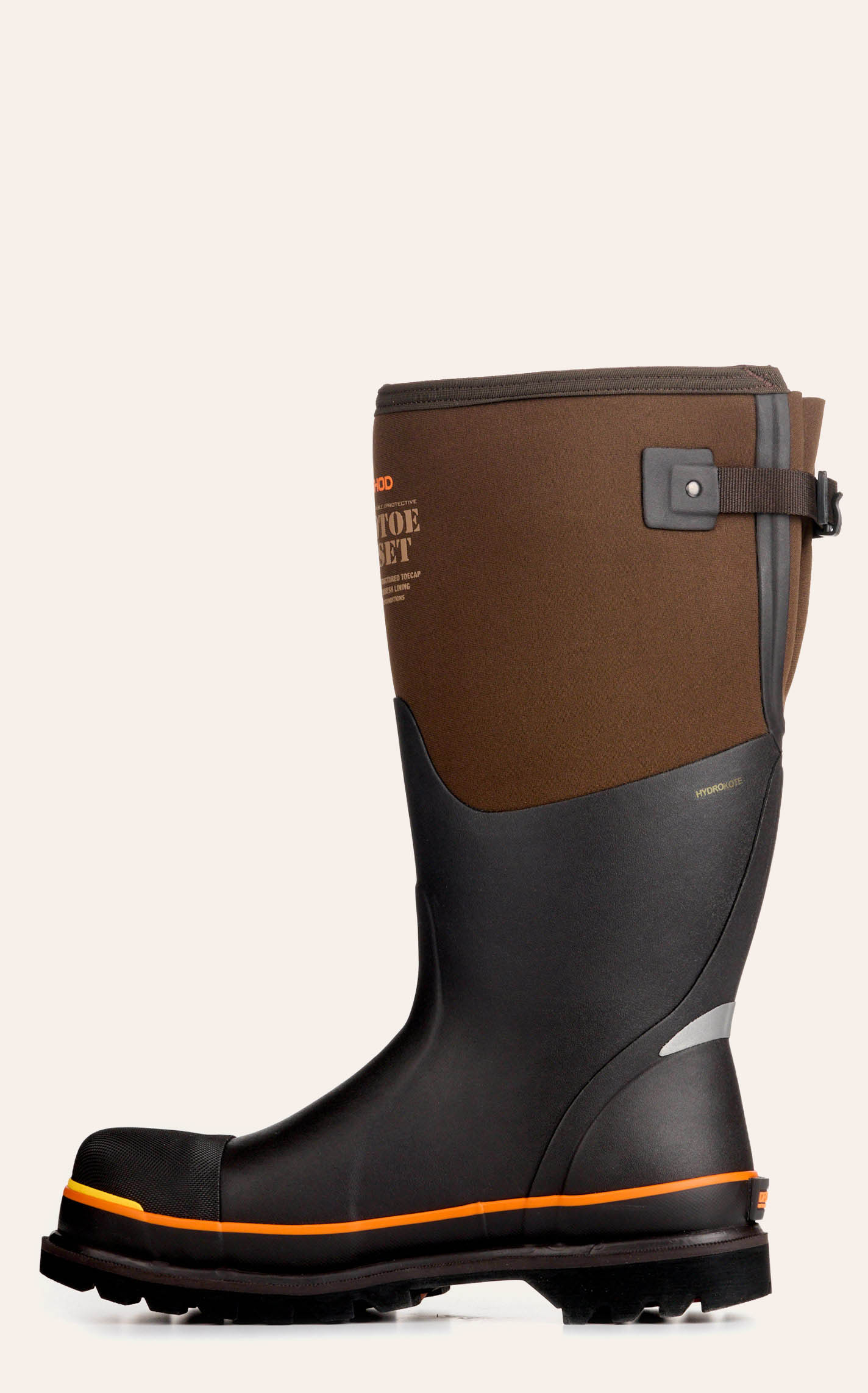 Dryshod Men's WIXIT Black and Brown Round Nanotoe Work Boots