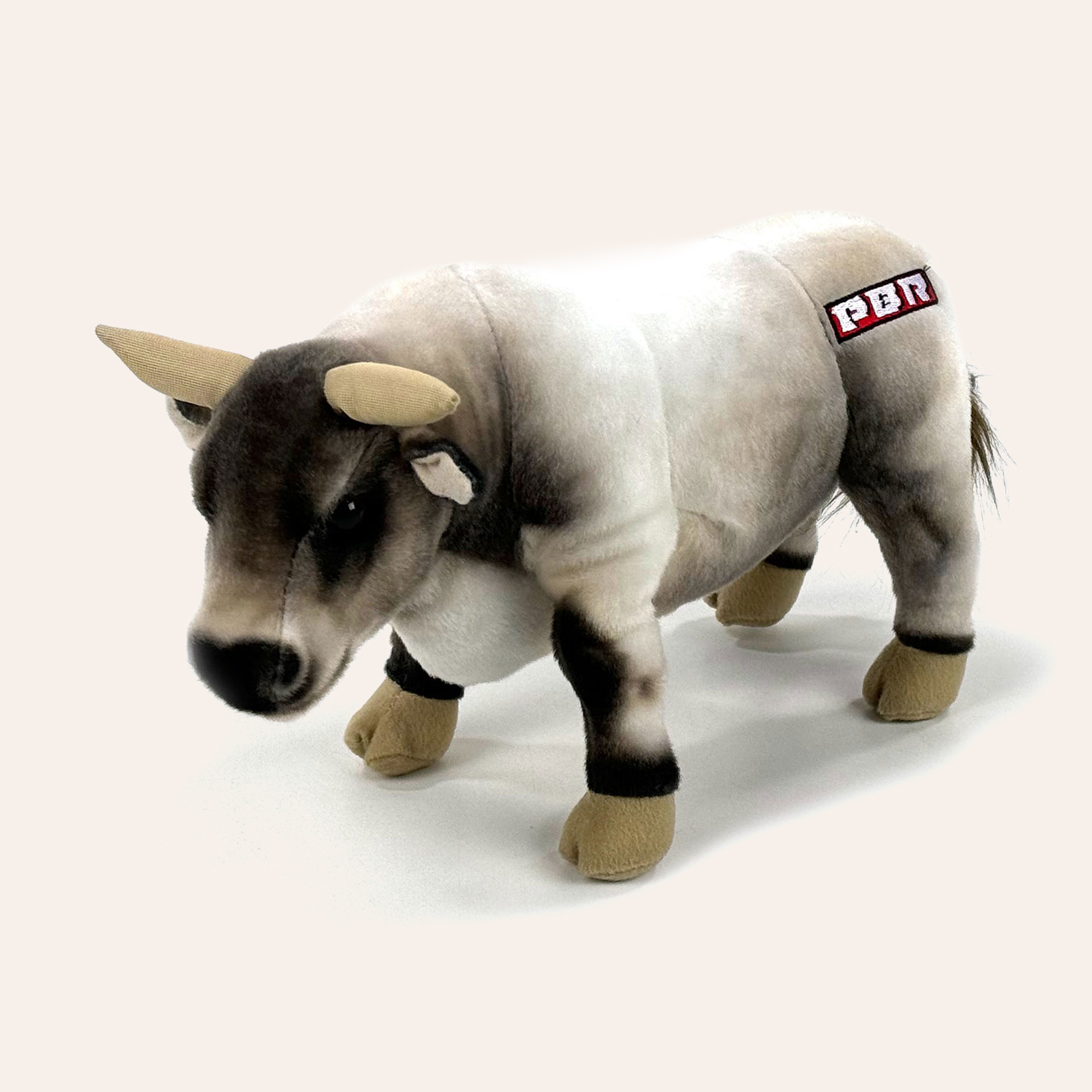 Big Country Toys PBR 14" Gray Bull Stuffed Animal