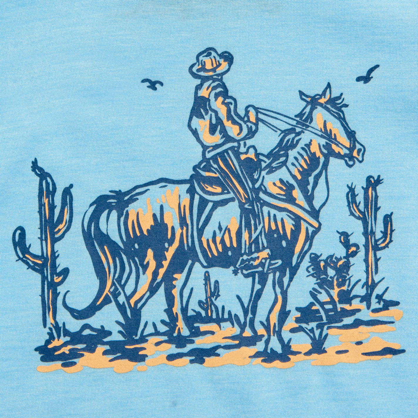 Rafter C Toddler Boy's Light Blue Cowboy Graphic T-Shirt