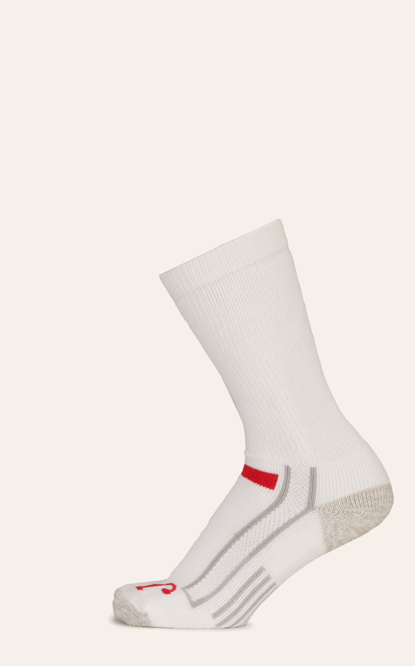 Justin Men’s White Full Cushion 2-Pack Crew Socks - Cavender’s