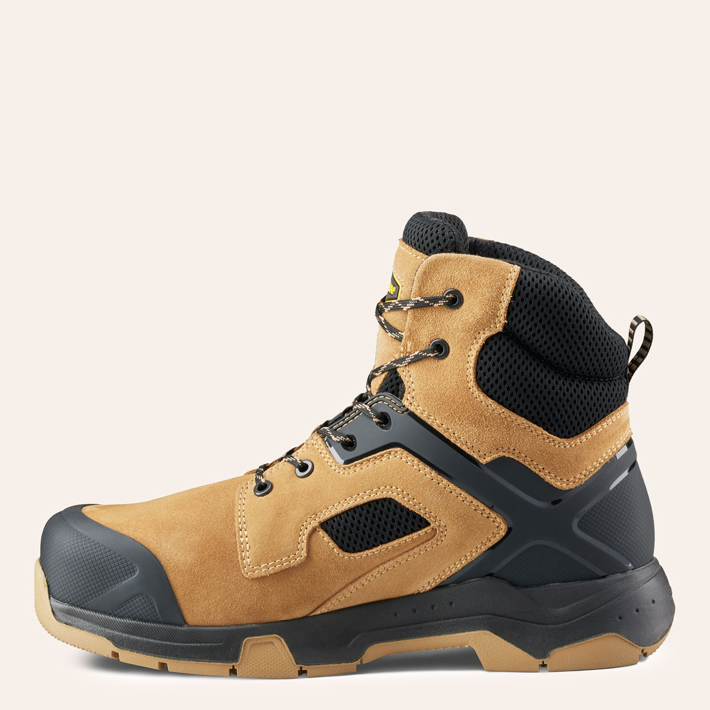 Terra Men’s Tan Suede and Black Cobalt 6” Composite Toe Safety Work ...