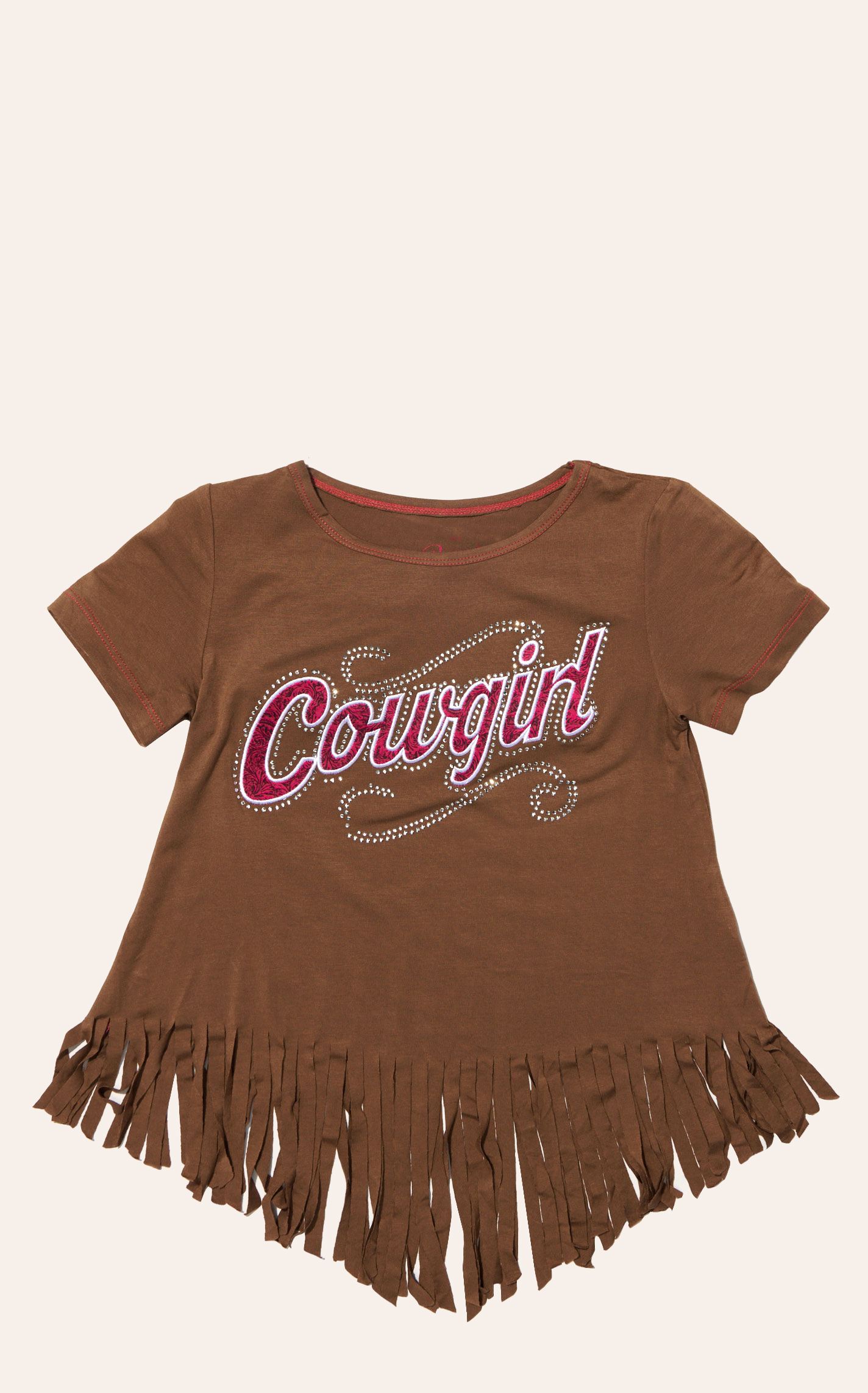 Cowgirl Hardware Girl's Caramel Sparkle Sassy Cowgirl Top