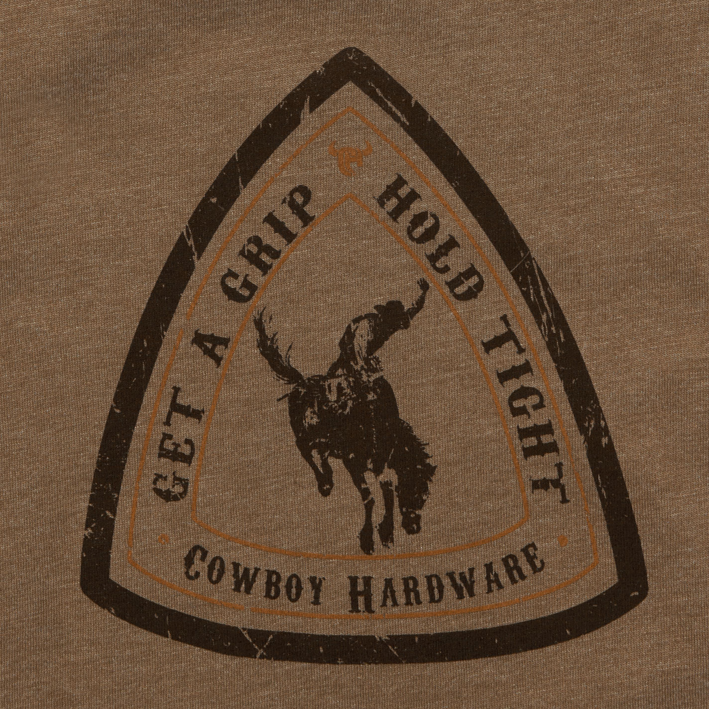 Cowboy Hardware Boys’ Brown Get a Grip Logo Graphic T-Shirt – Cavender’s