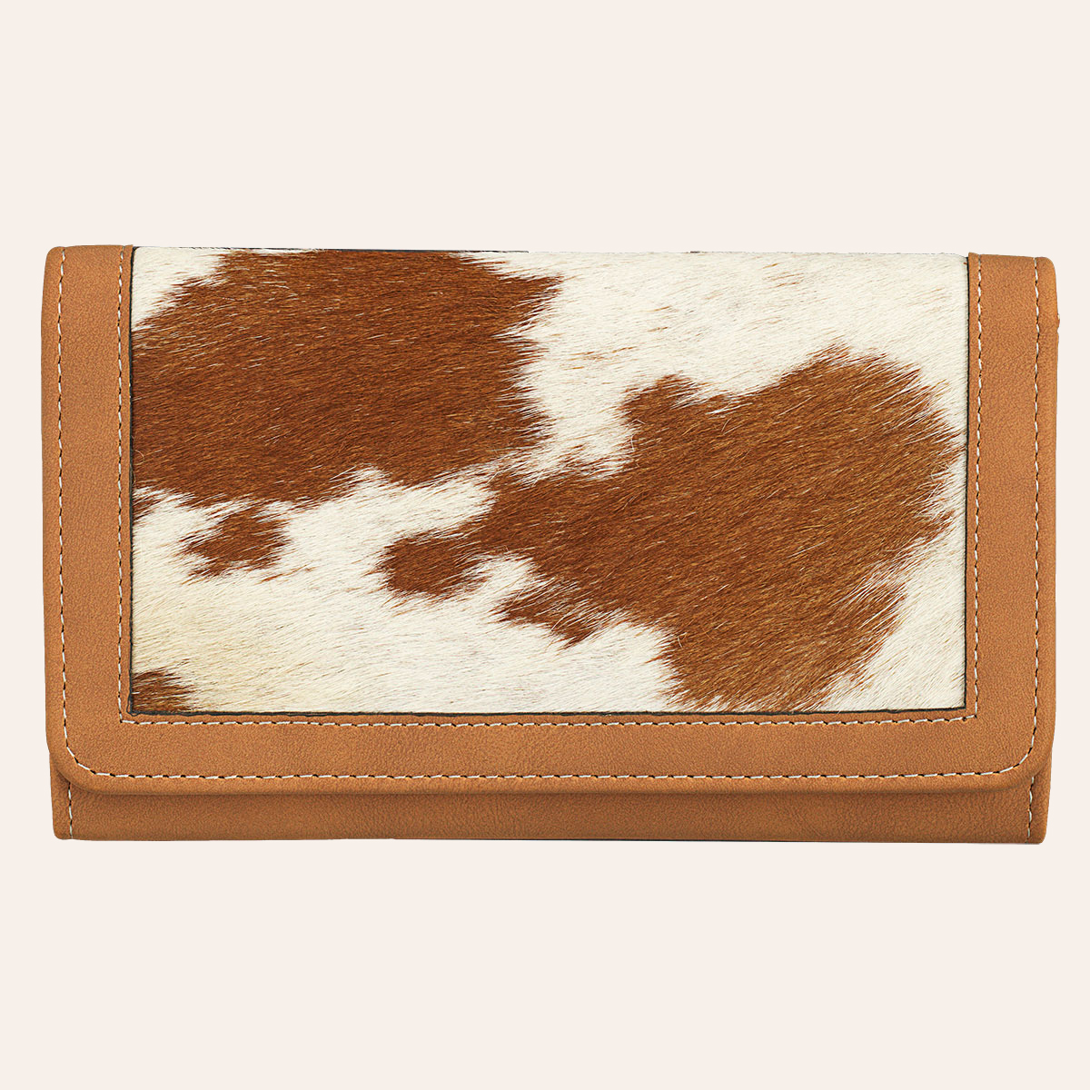 Nocona Tan Hair On Cowhide Faith Wallet- Cavender’s