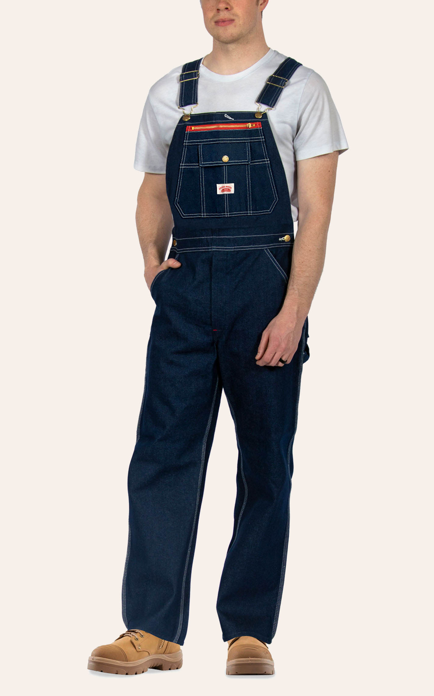Round House Denim Bib Overalls--Sizes 48-50 | Cavender's