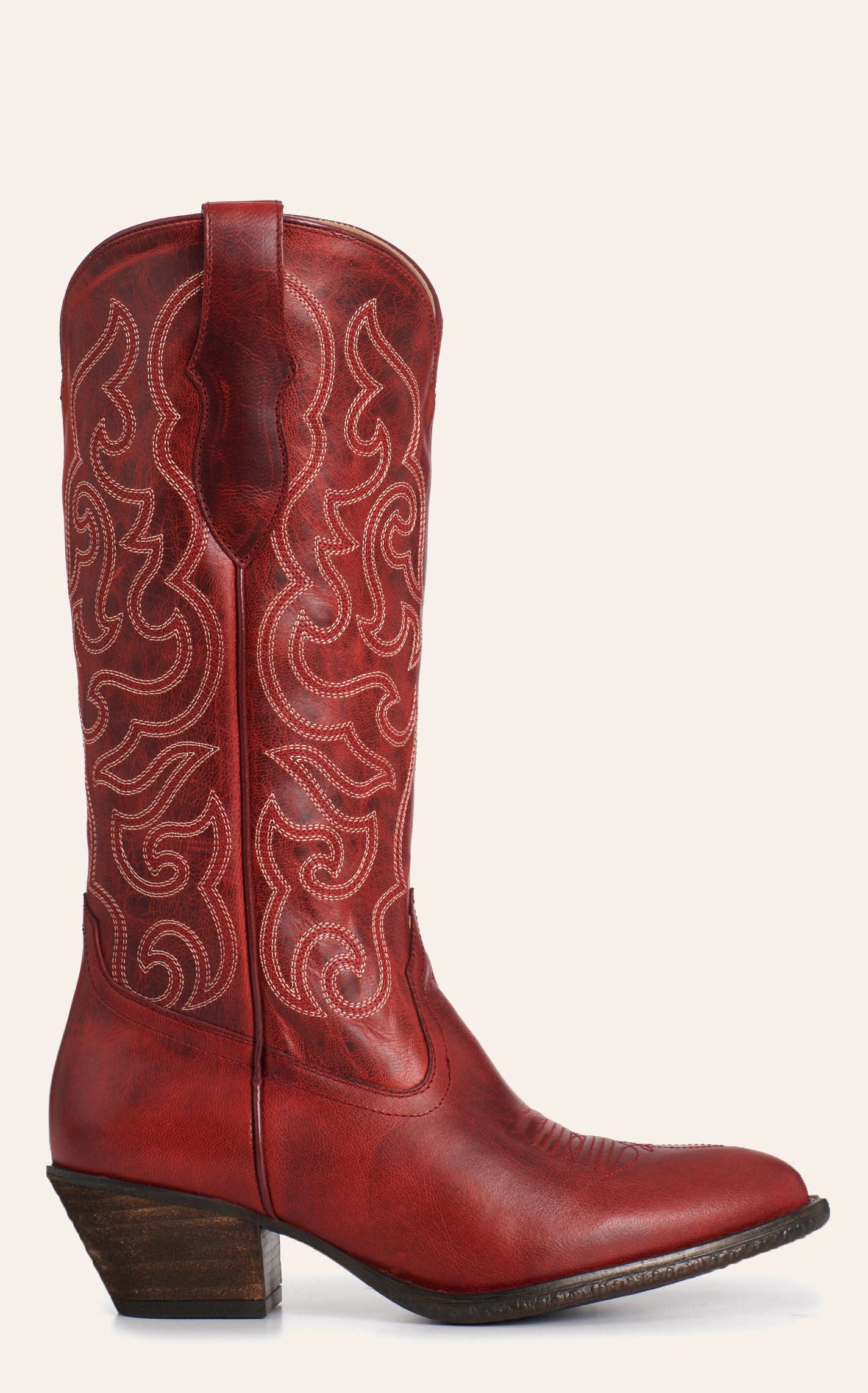 Rockin' C Women's Red Goat Leather R Toe Cowboy Boots | Cavender's