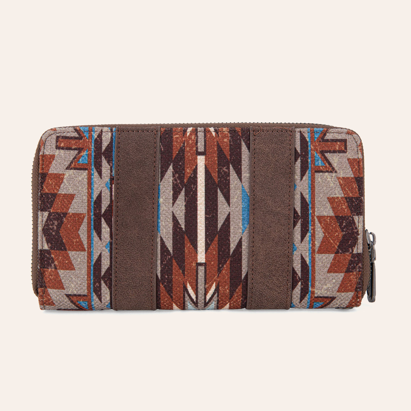 Wrangler Coffee Aztec Wristlet Long Wallet | Cavender's