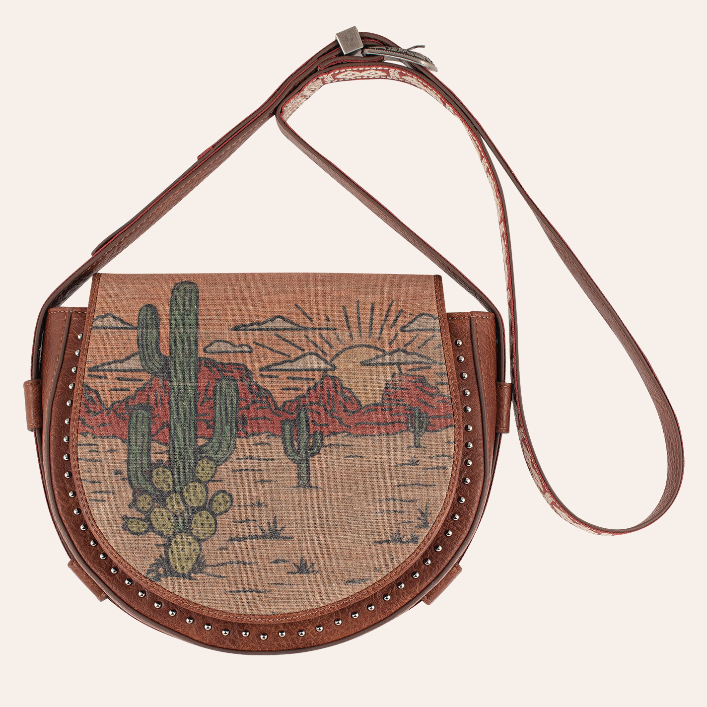 Red Dirt Hat Co. Desert Print Crossbody Saddlebag | Cavender's