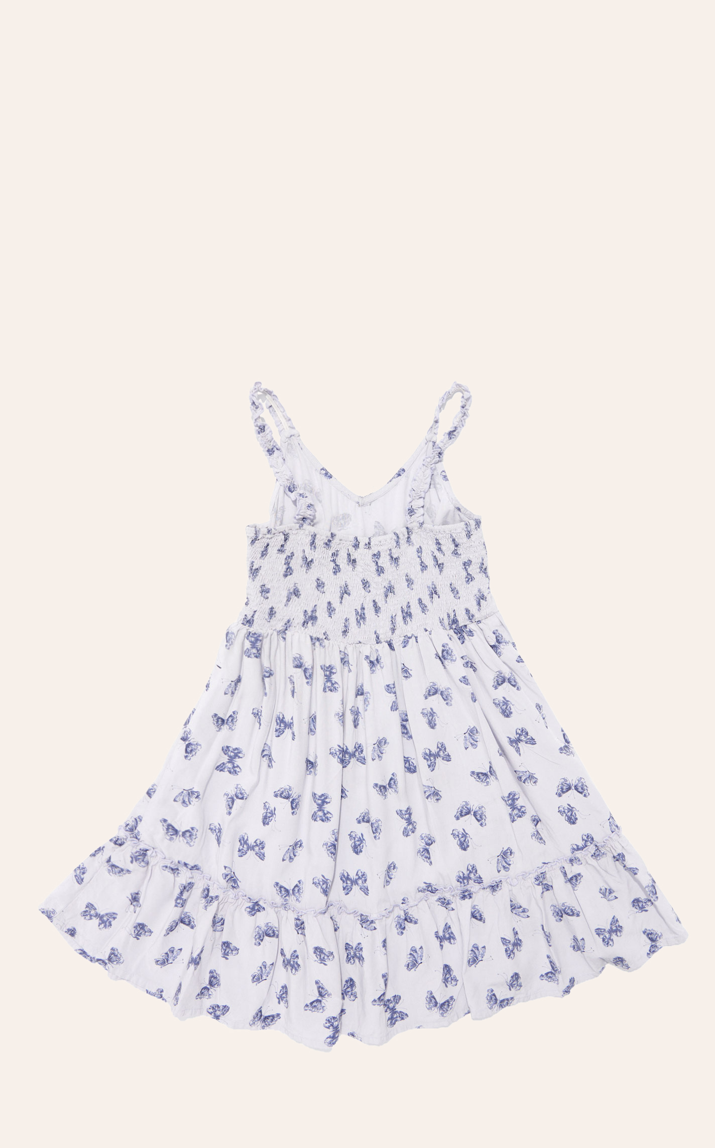 Rockin' C Girl's White & Blue Butterfly Dress I Cavender's