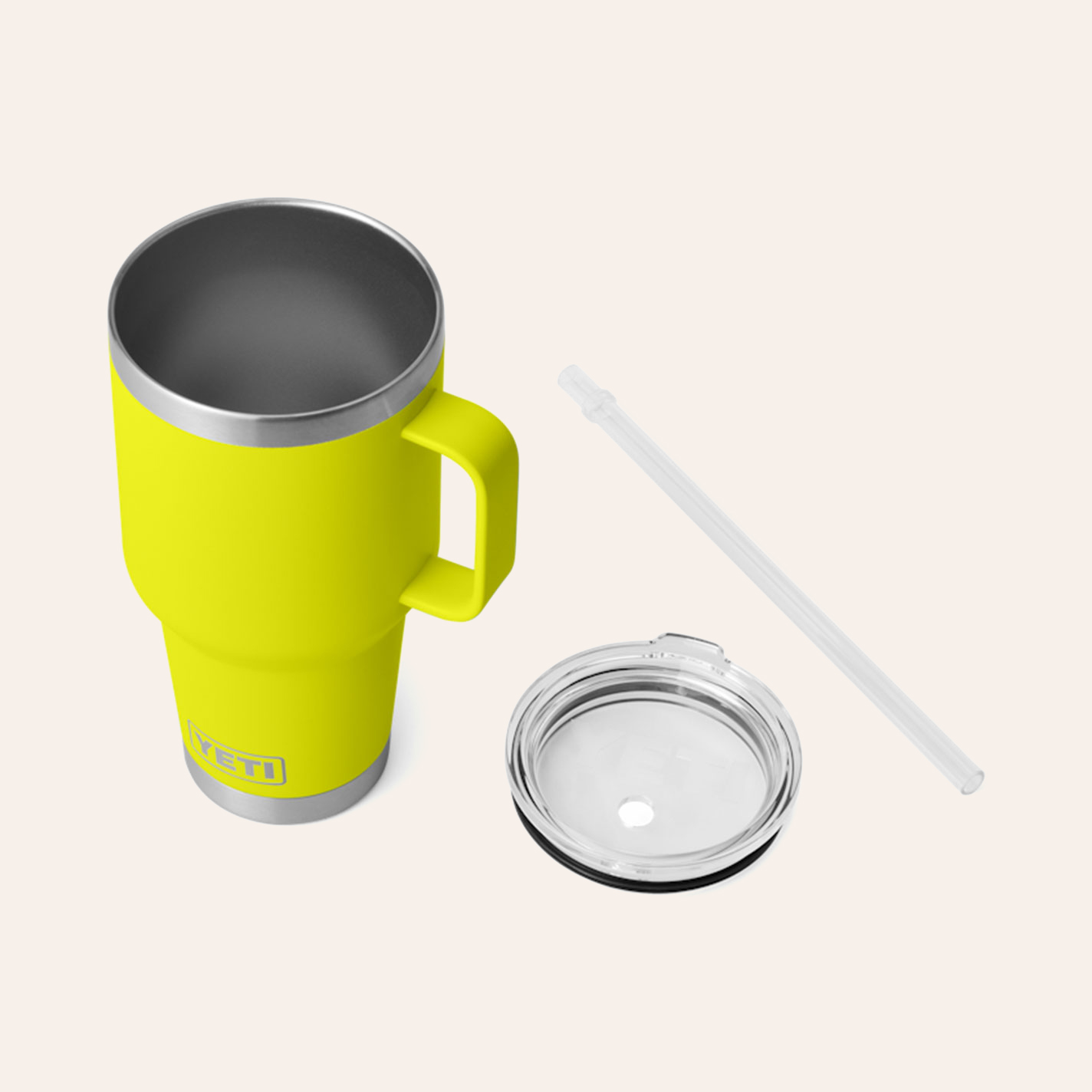 YETI Rambler Firefly Yellow 35 oz Straw Mug with Straw Lid | Cavender's