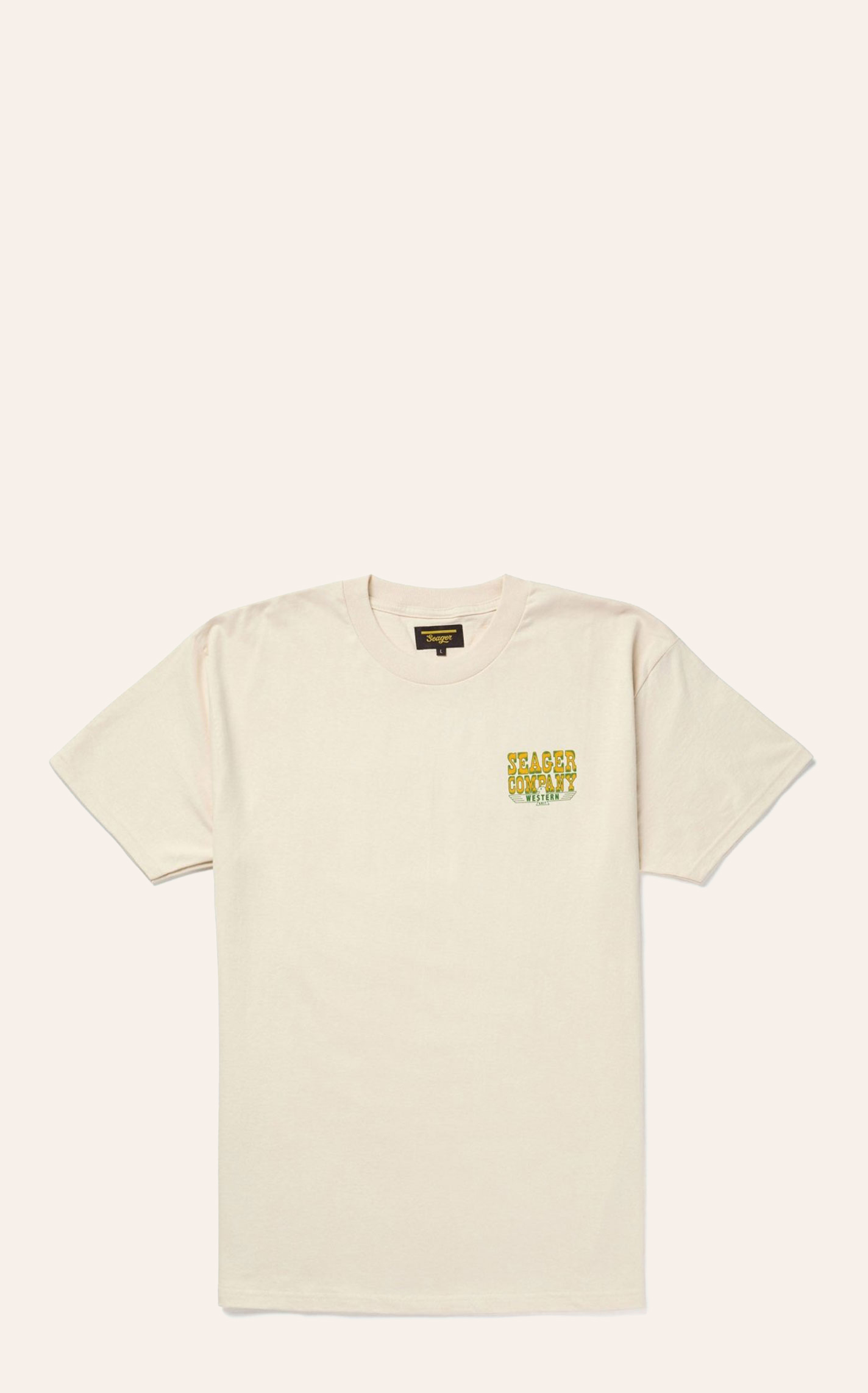 Seager Apparel Men’s White Vintage Rattler T-Shirt | Cavender’s