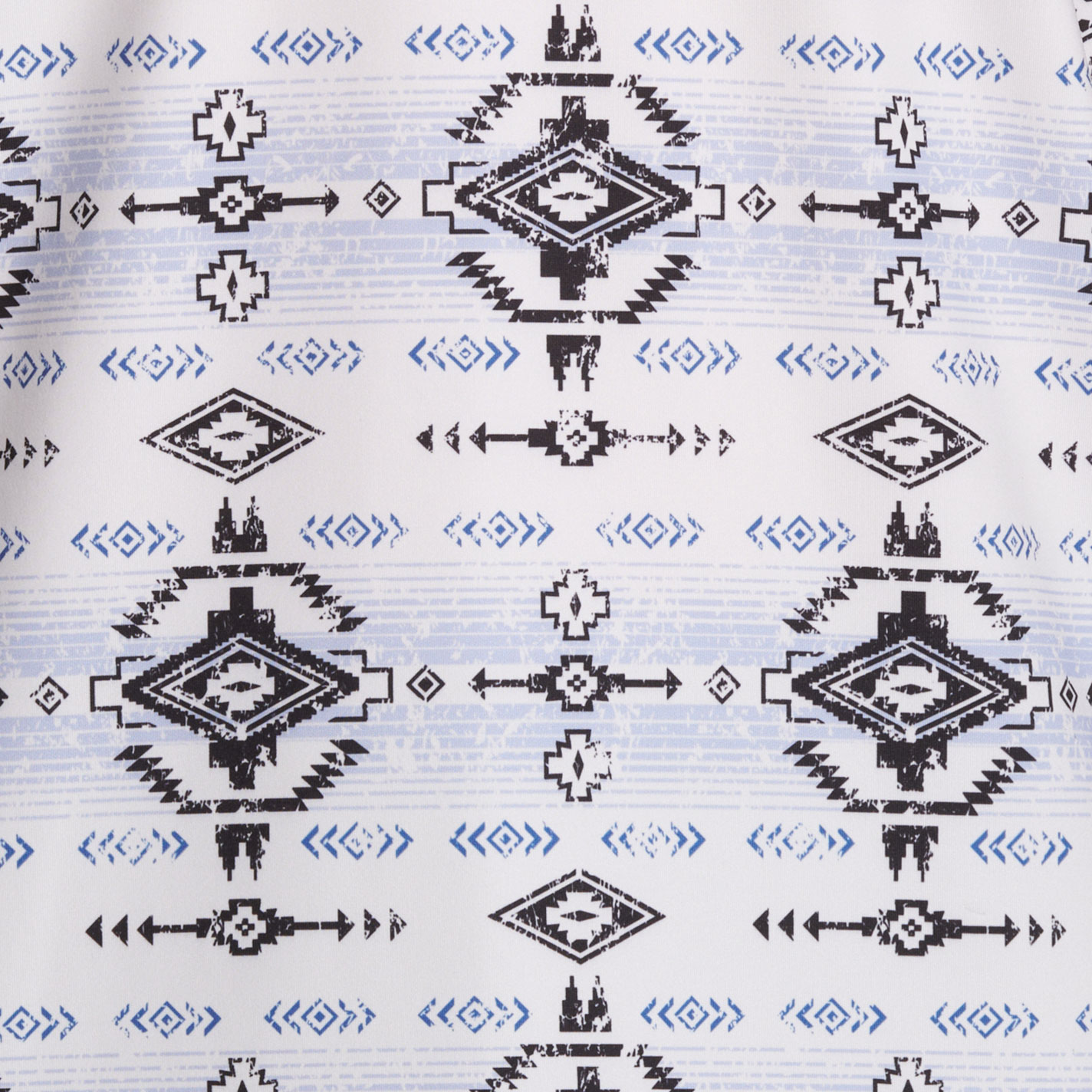 Rafter C Men’s White & Blue Aztec Polo Shirt | Cavender’s