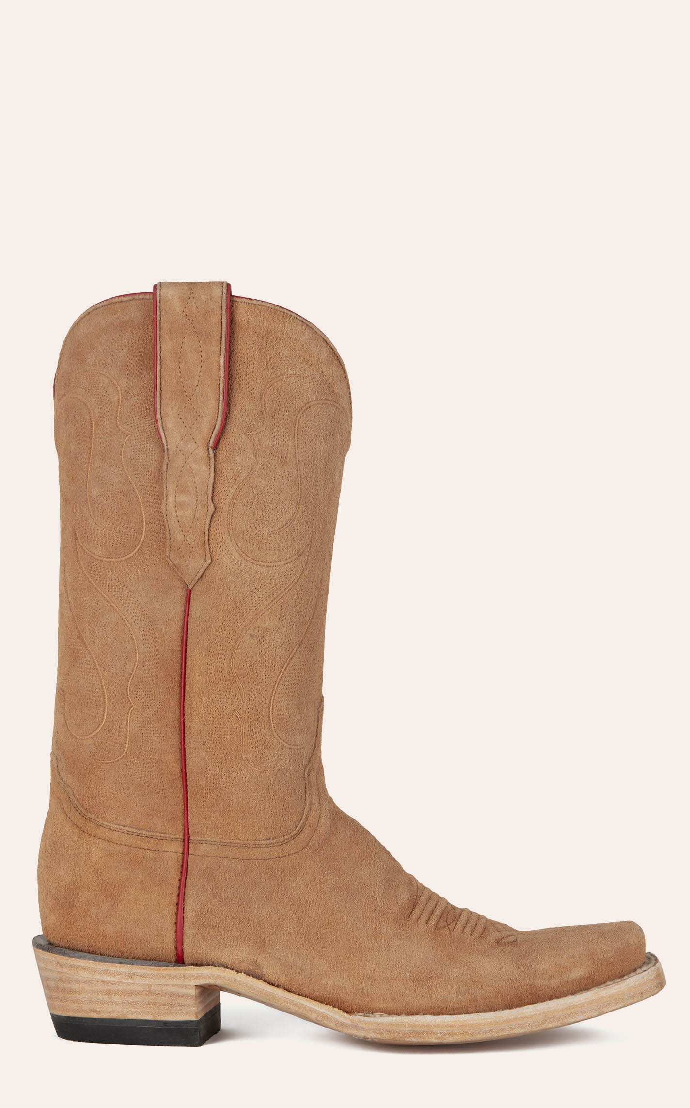 Resistol Men's Stonewash Light Cognac Suede Punchy Toe Cowboy Boots ...