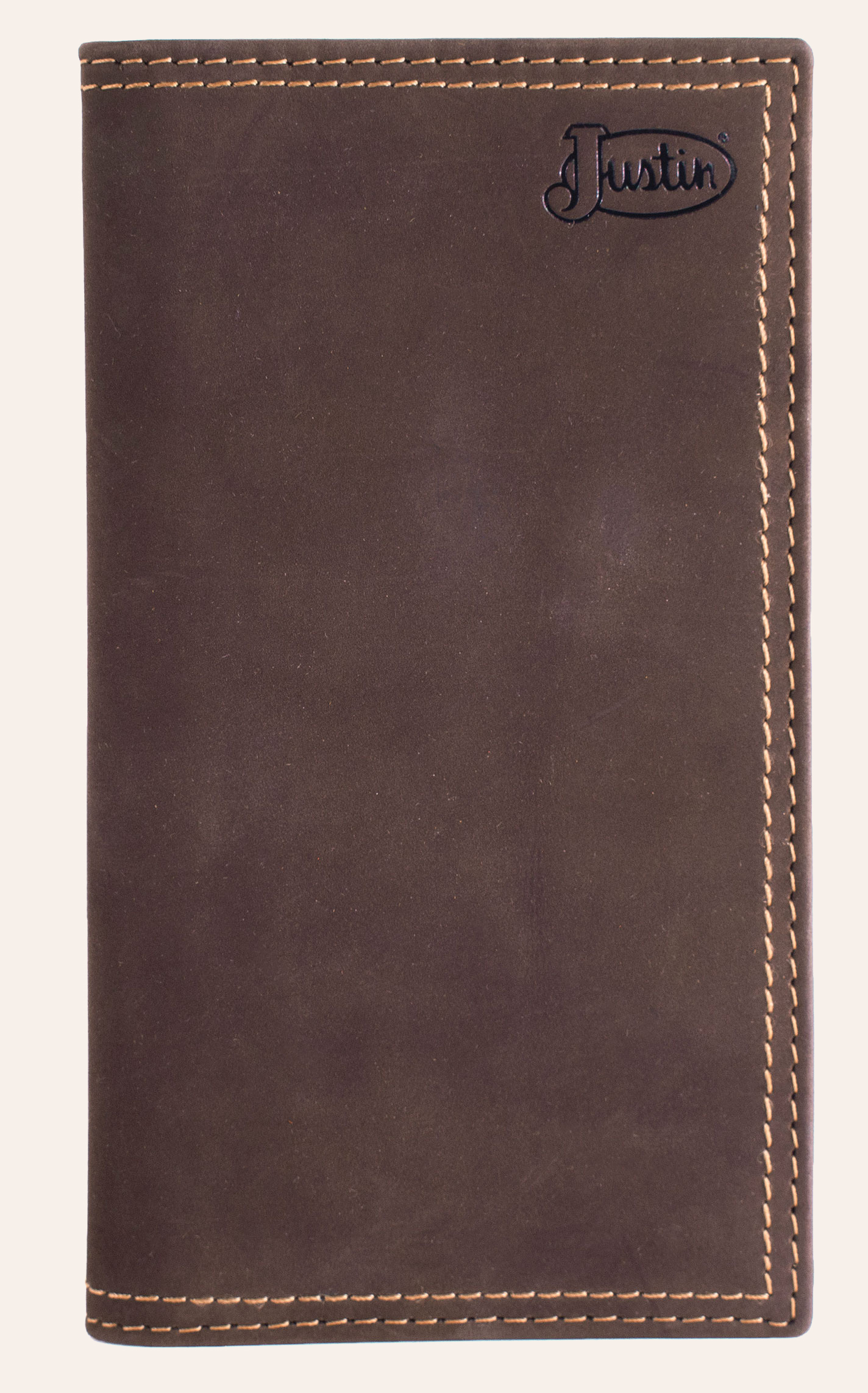 Justin Dark Brown Nubuck Rodeo Wallet I Cavender's