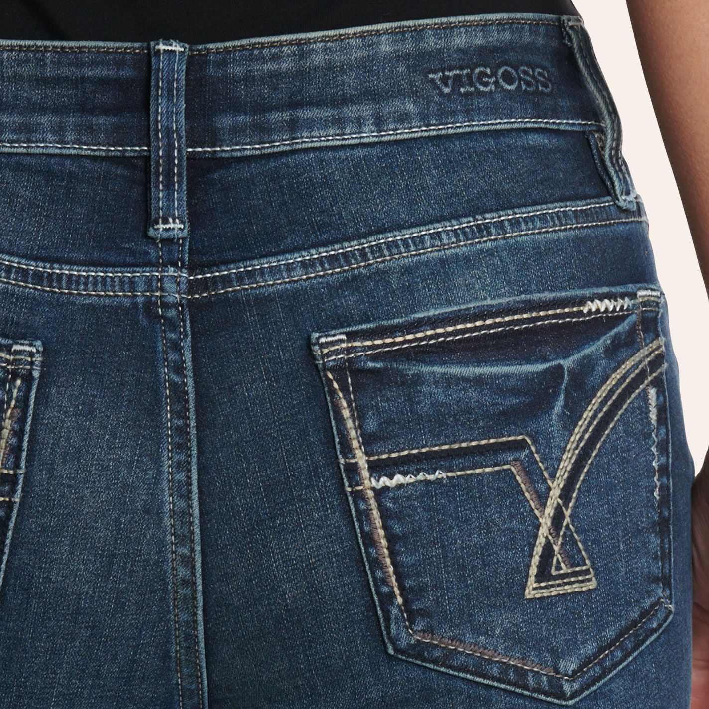 Vigoss Women's Dark Wash Flying V 32" Bootcut Jeans | Cavender's